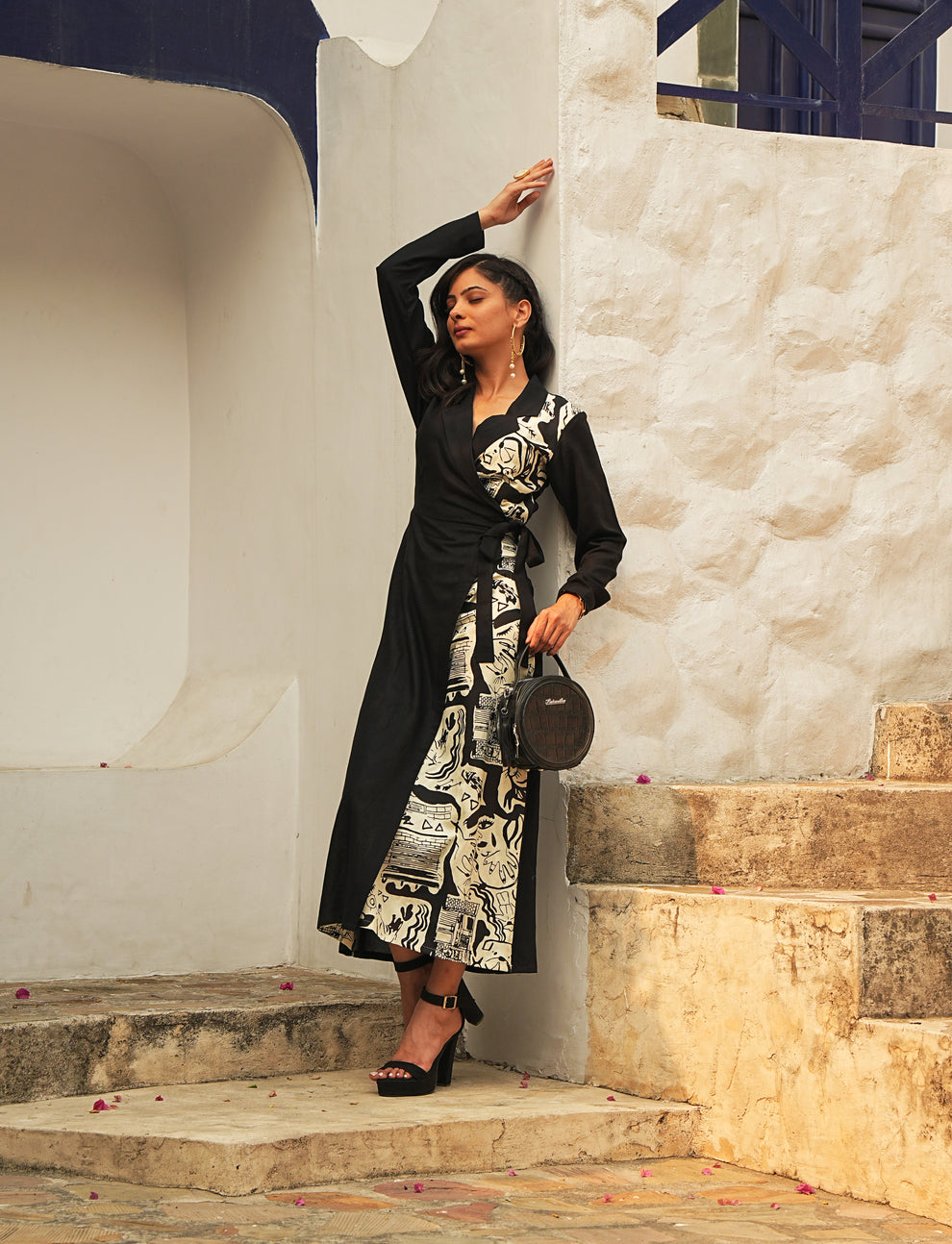 buy Half & Half Wrap Dress